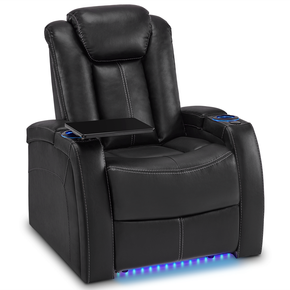 Power Recliner Chair, Home Theater Seating, Faux Leather HTS422 – MCombo