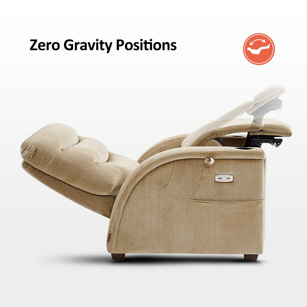 MCombo Power Zero Gravity Recliner Chair with Adjustable Headrest for