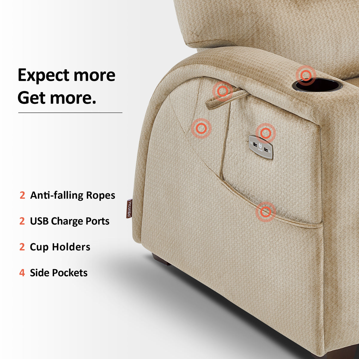 Power Zero Gravity Recliner Chair, Fabric ZG334 – MCombo