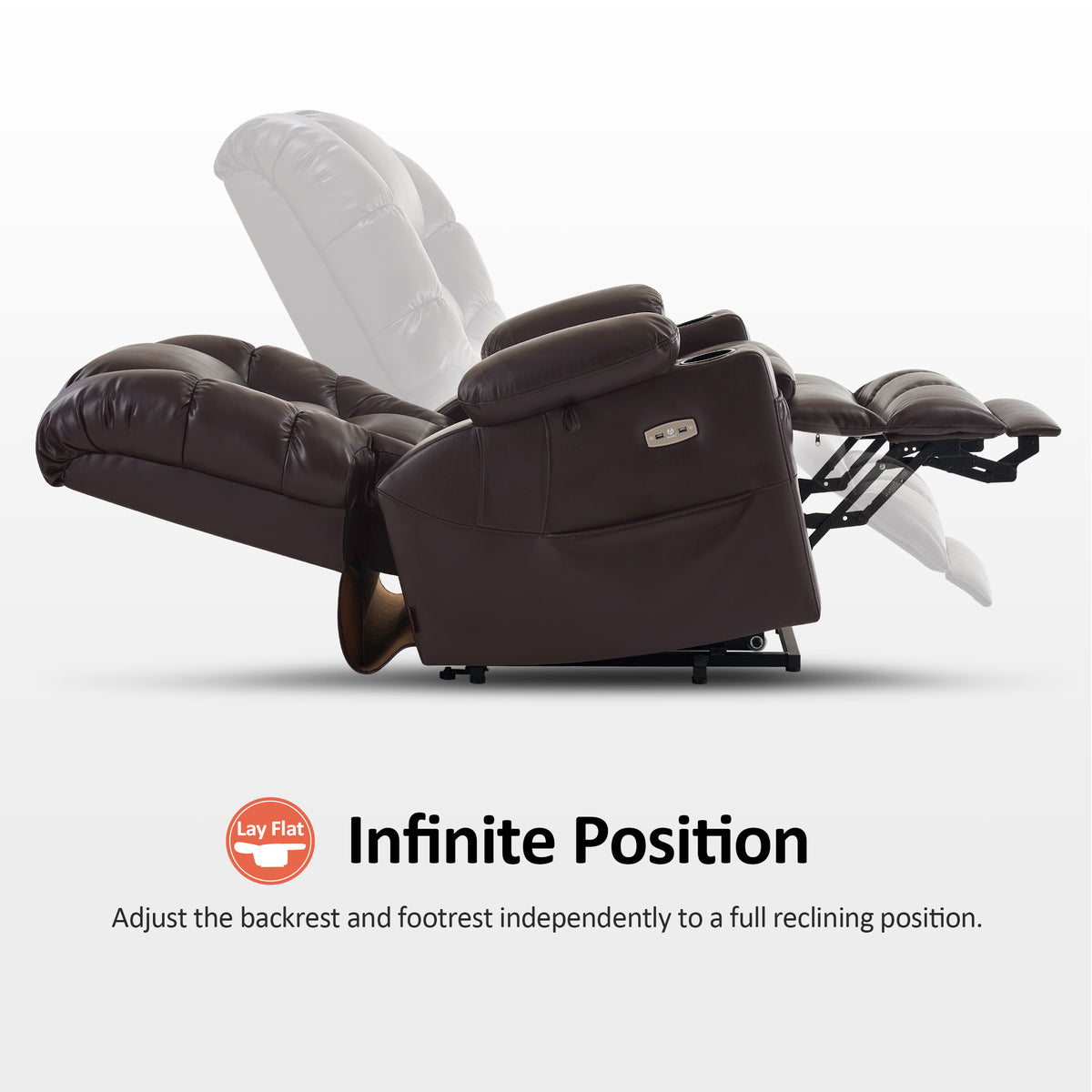 Dual Motor Lift Recliner Chair for Elderly | Faux Leather 7634 series ...