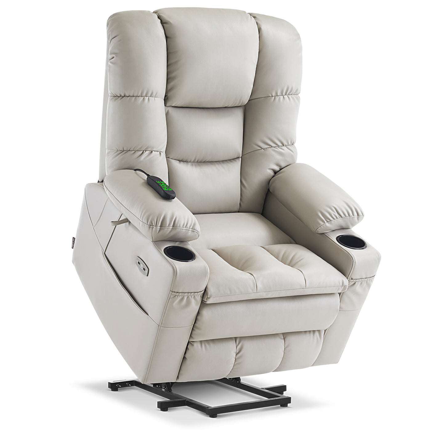 MCombo Large Dual Motor Power Lift Recliner Chair with Massage and Dua