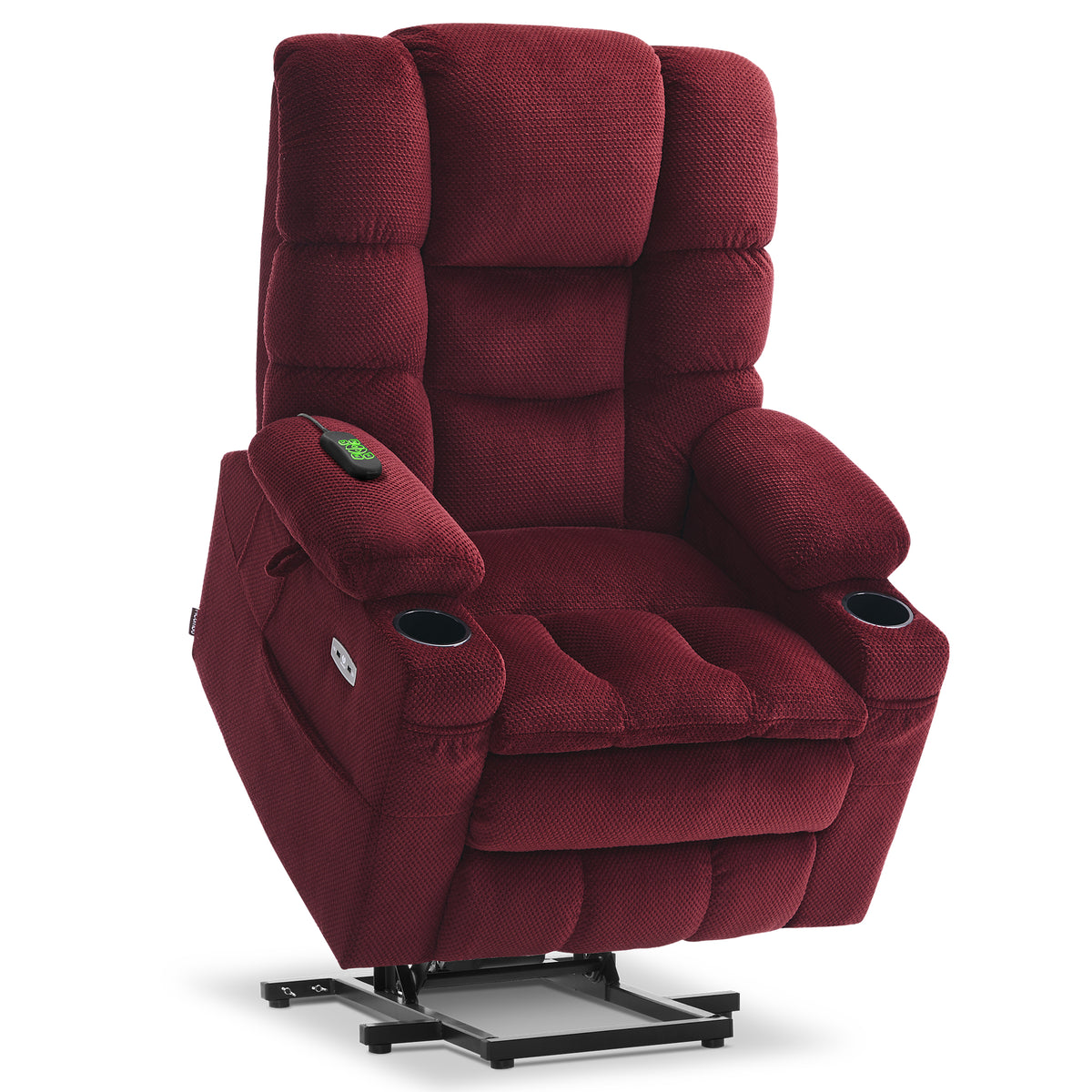 Power Lift Recliner Chair for Elderly, Dual Motor, Massage and Heat, F ...
