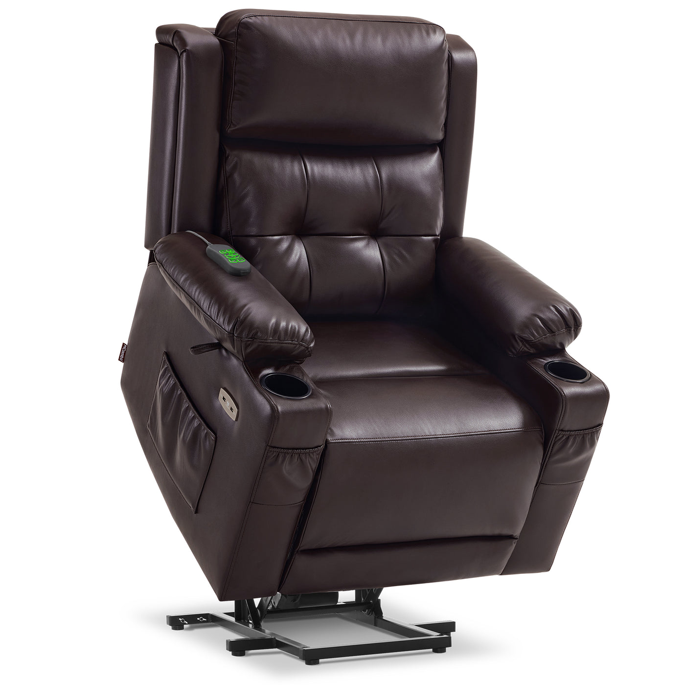 MCombo Lay Flat Dual Motor Power Lift Recliner Chair Sofa with Heat an