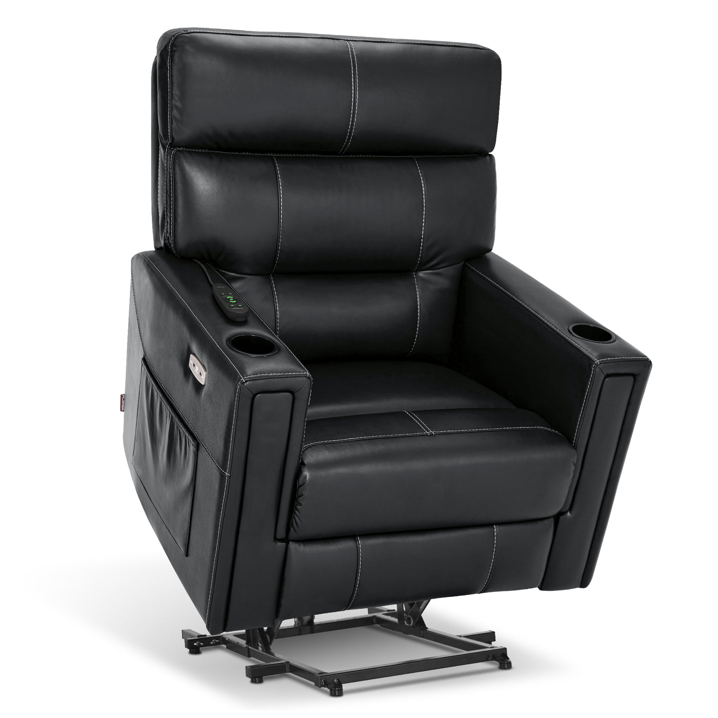 Triple Motor Oversized Lay Flat Power Lift Recliner Chair with Infinit ...