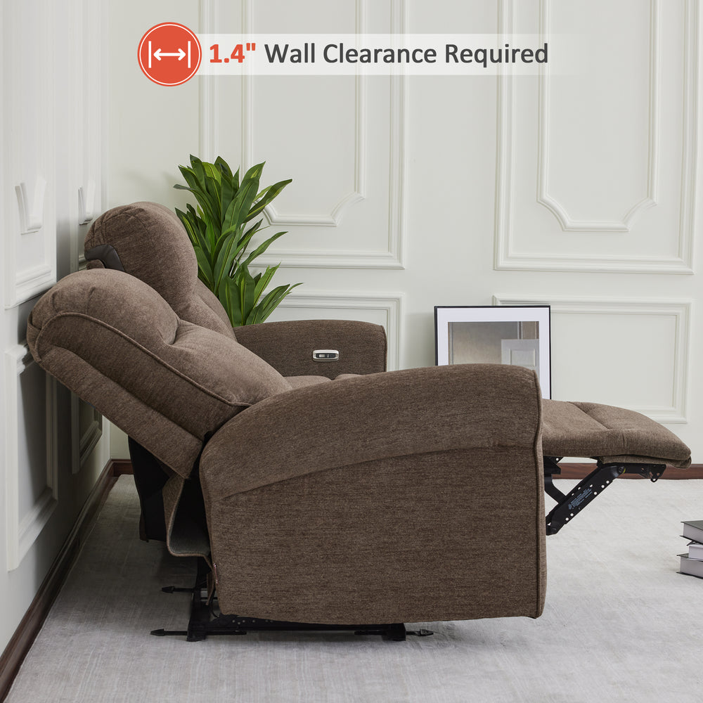Wall Hugger Power Reclining Sofa, Fabric PR635M3 – MCombo