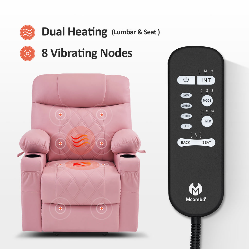 MCombo Small Size Electric Power Lift Recliner Chair Sofa with Massage